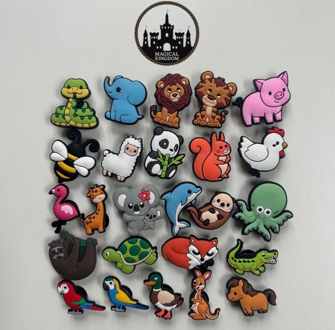 Animal Character Style Selection of Croc Charms, Shoe Charms, Bracelet ...