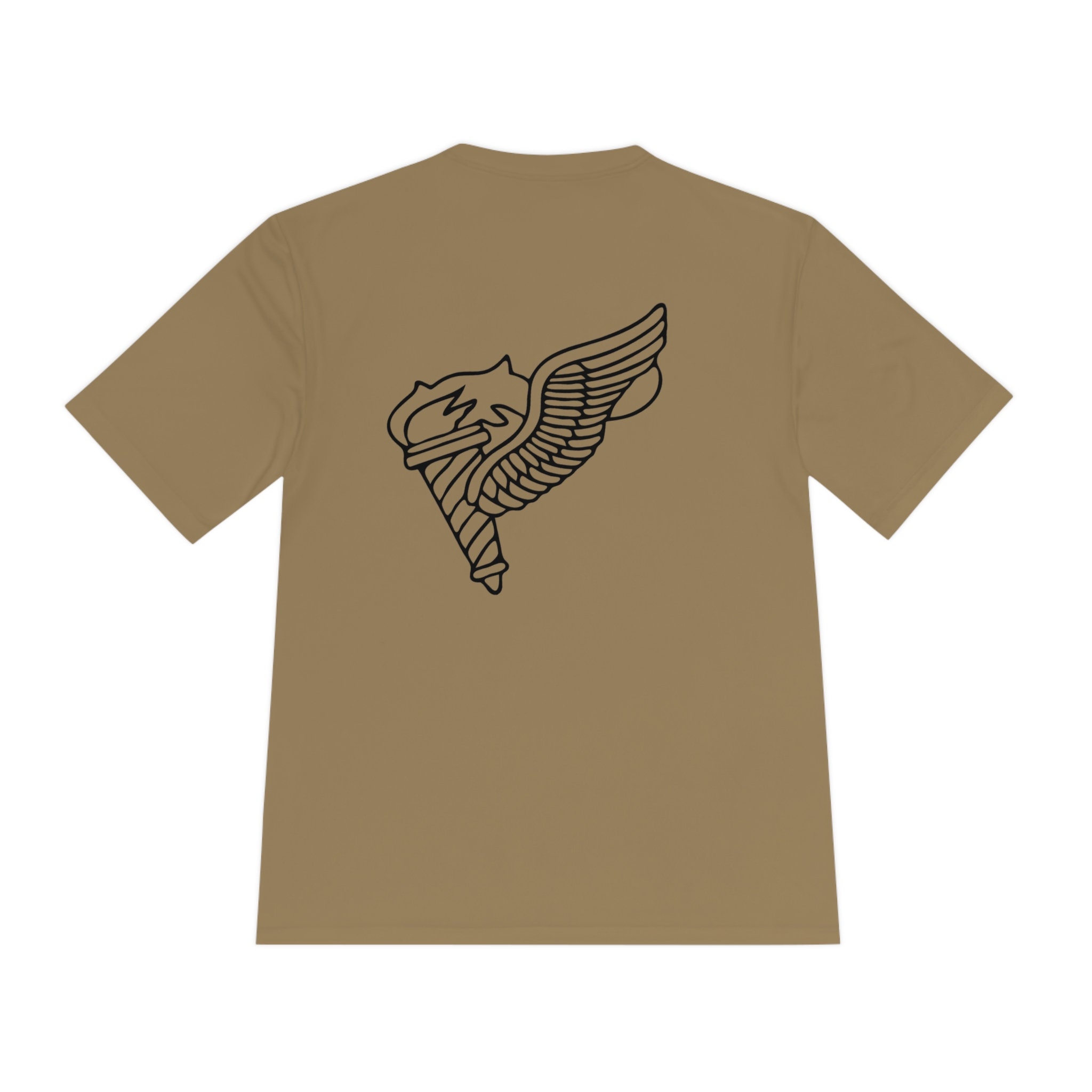 US Army Pathfinder Badge Line Art on Coyote Shirt Unisex Moisture ...