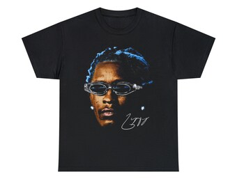YOUNG THUG T-SHIRT Rap Tee Concert Merch Kanye Thugger Lil Baby Pink ...