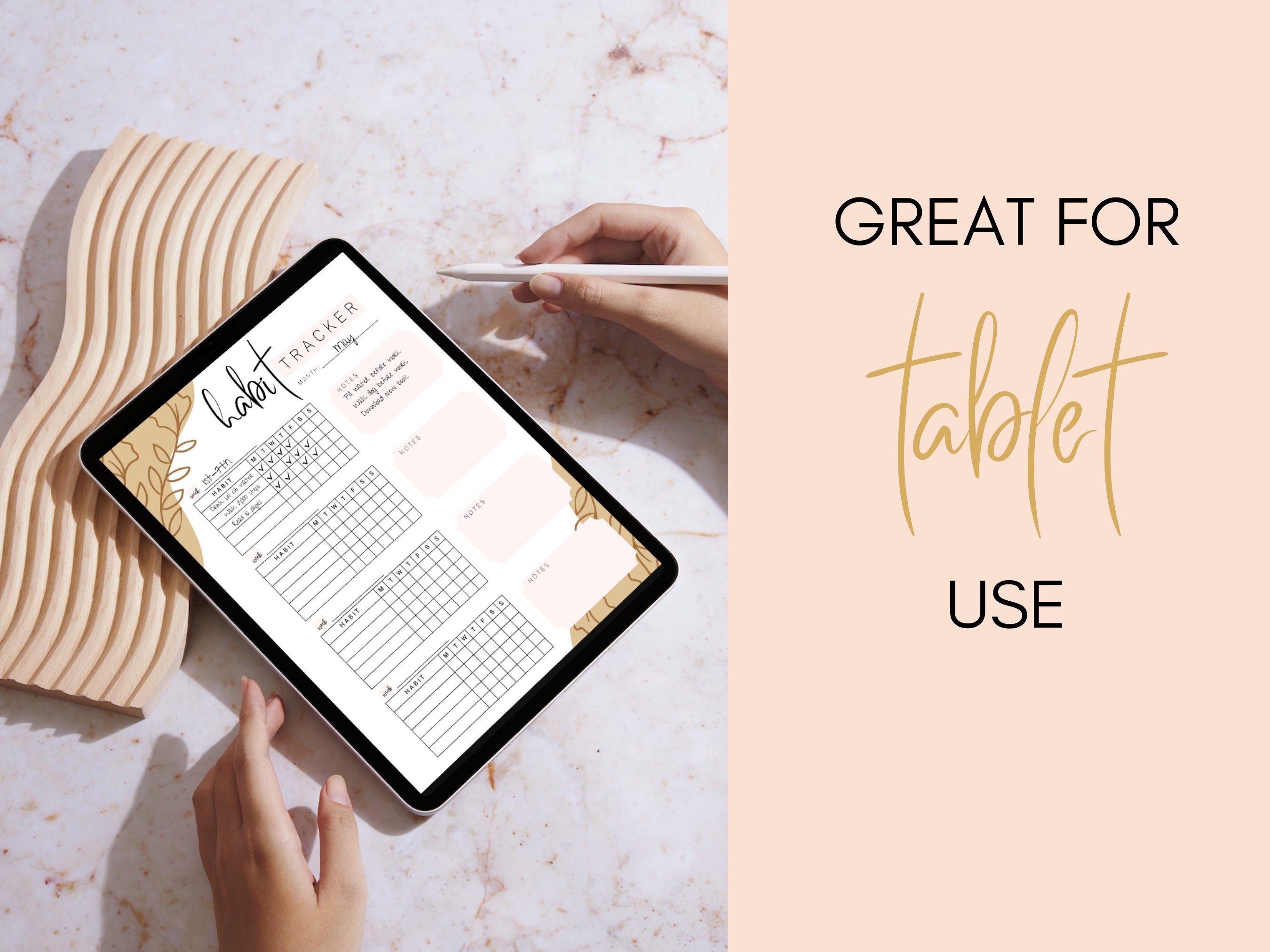 Boho Habit Tracker, Printable Monthly Habit Tracker, Habit Tracker Year ...