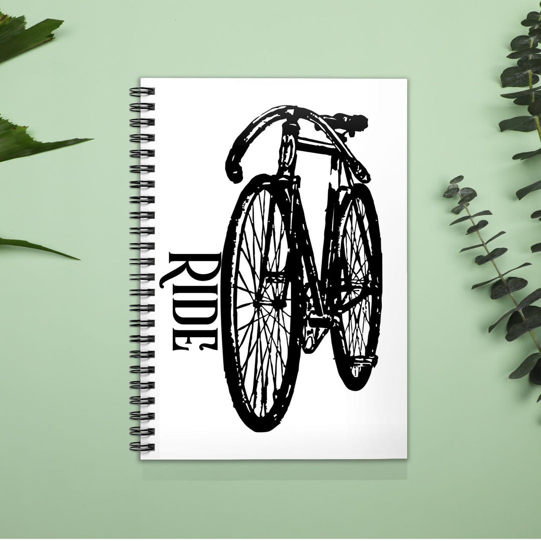 Bicyclist's Spiral Notebook - Ride Inspired Journal, Cycling Gift ...