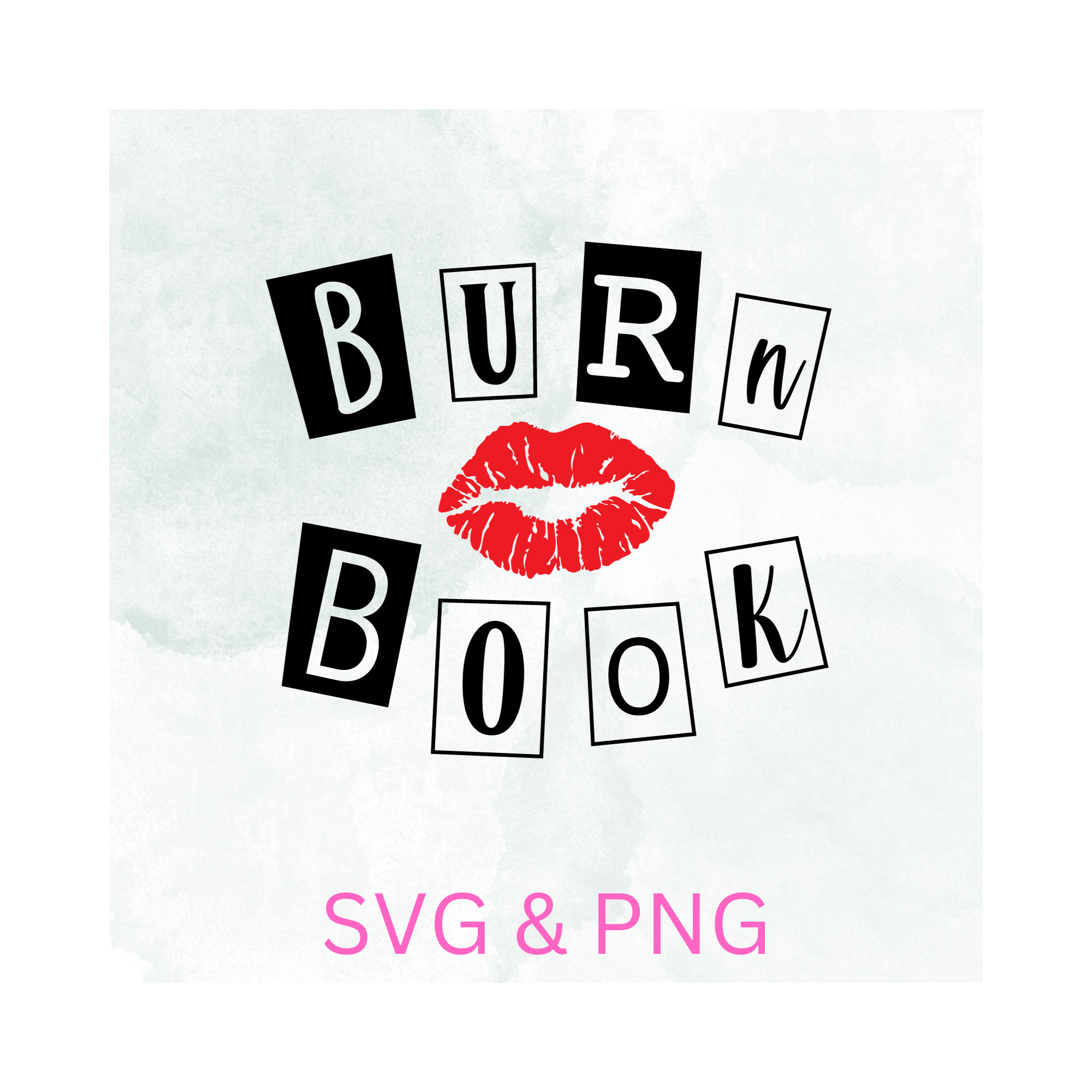 Burn Book SVG- Mean Girls- Digital Download- PNG- Clipart - Etsy