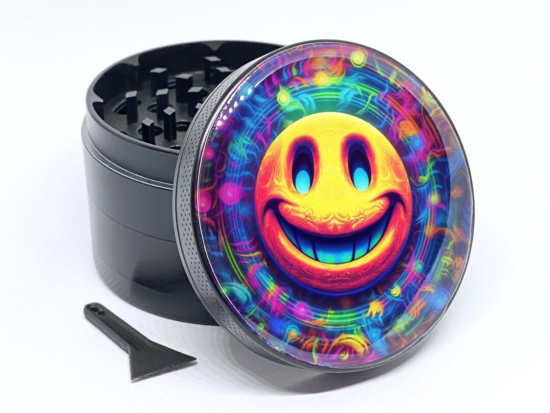 Holographic Smiley Grinder 2.5 Inch - Etsy