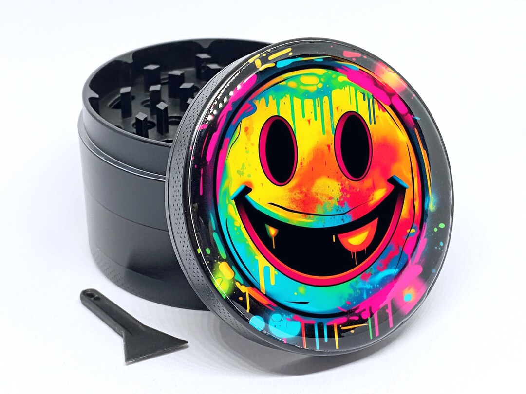 Paint Splatter Smiley Grinder 2.5 Inch - Etsy