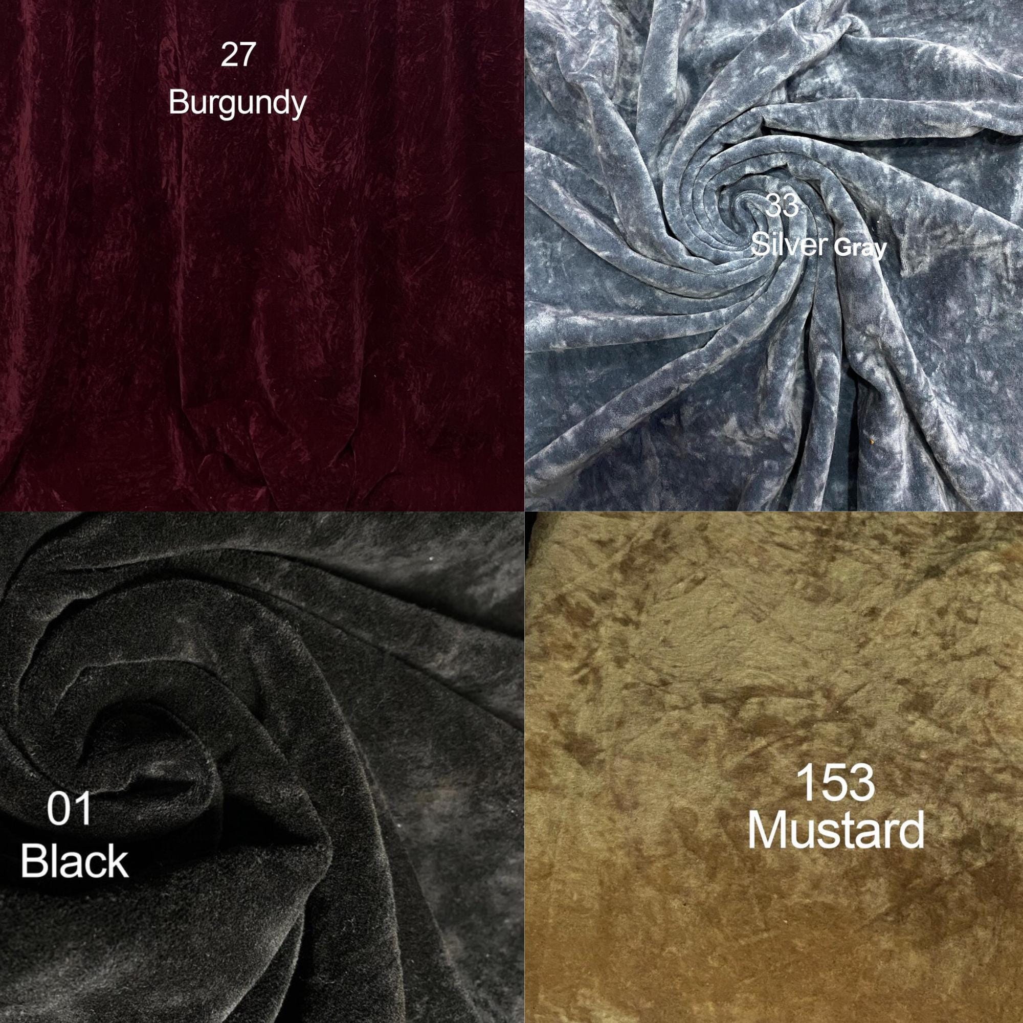 Crushed Velvet Blackout Curtain Panel – Luxury Drapes, Light-blocking ...