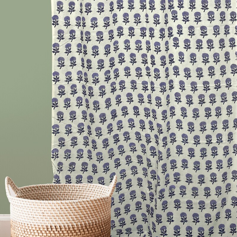 Block Print Curtains - Etsy