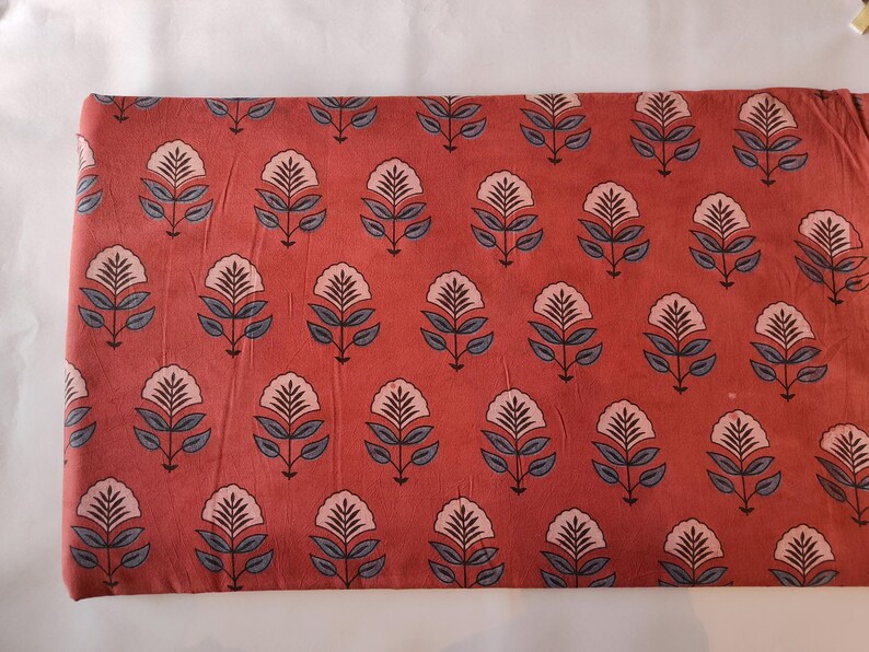 Hand Block Print Cotton Fabric Swatches, Assorted Indian Dabu Floral ...