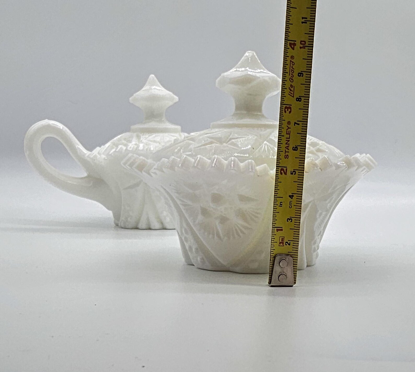 Yutec Milk Glass by Kemple - Lidded Sugar and Creamer Set, White Milk ...