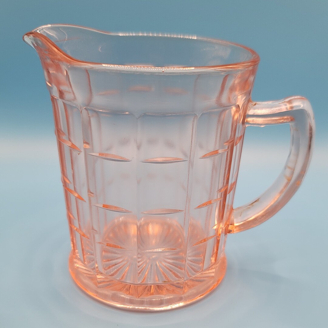 Hazel Atlas Pink Depression Glass Colonial Block Creamer - Etsy
