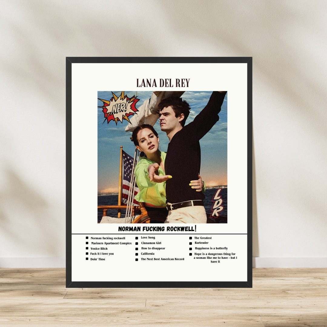 Lana Del Rey Poster, Poster Cover Album Norman Fcking Rockwell ...