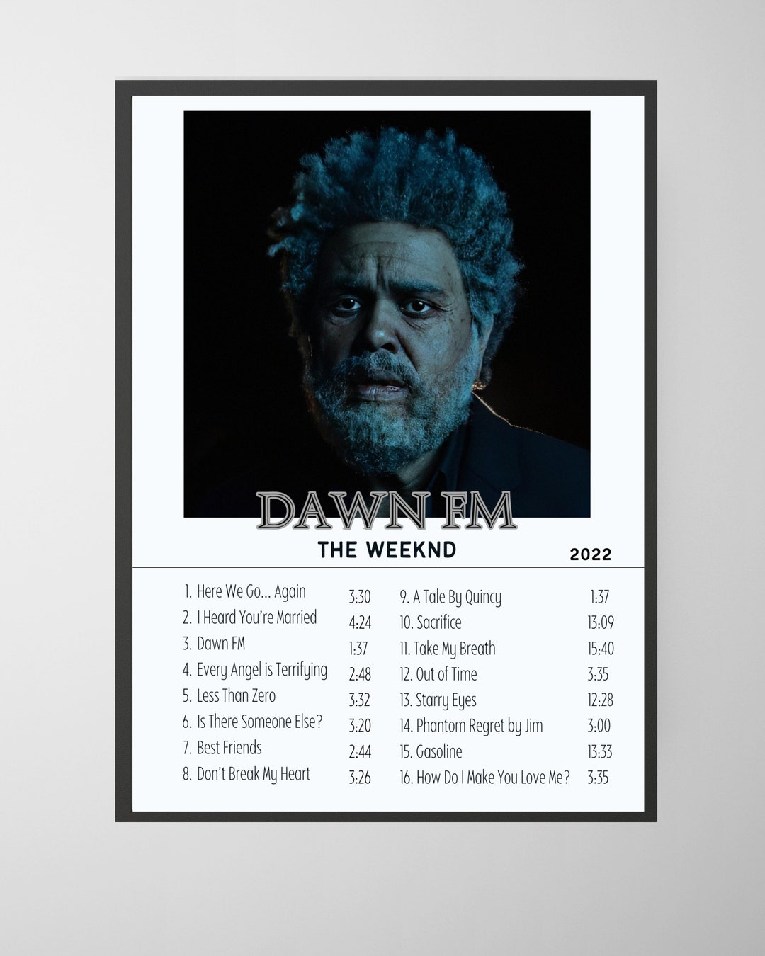 The Weeknd Dawn FM Album Poster - the Weeknd Album - the Weeknd Album ...