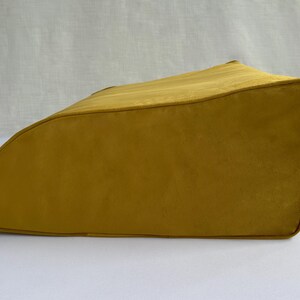 Yellow Velvet Wedge Pillow, Leg Support Cover, Side Sleeper Pillow ...