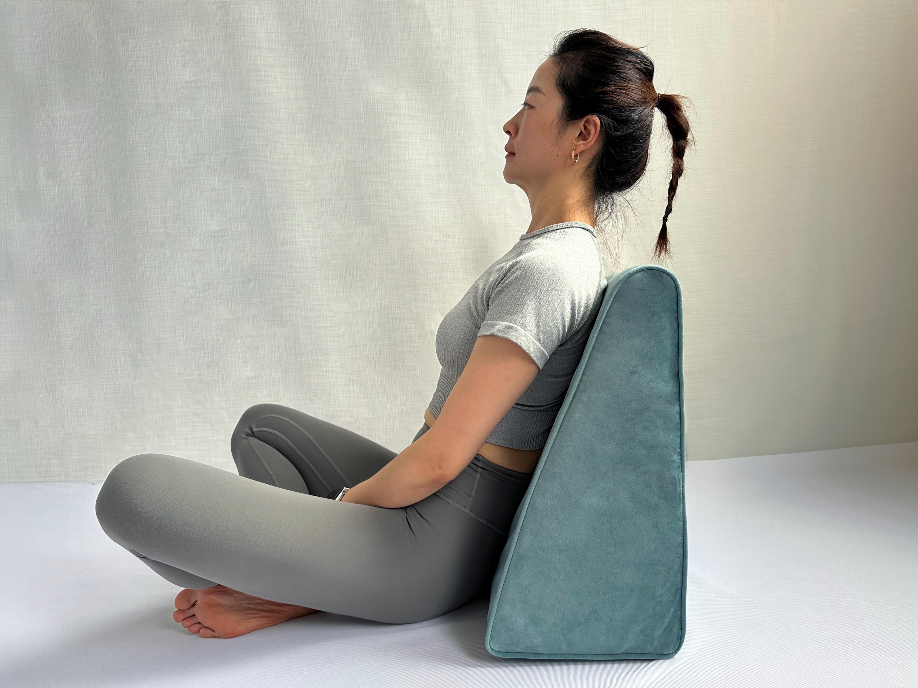 Blue Velvet Wedge Pillow, Leg Support Cover, Side Sleeper Pillow Cover ...