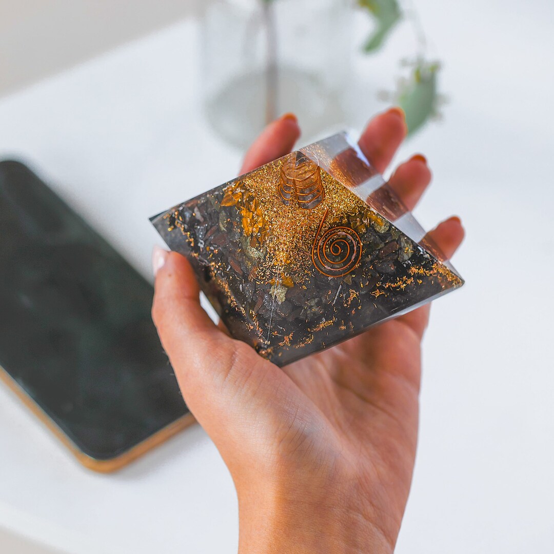 Max EMF Protection XL 85MM Orgone Energy Generator Pyramid for Chakra ...