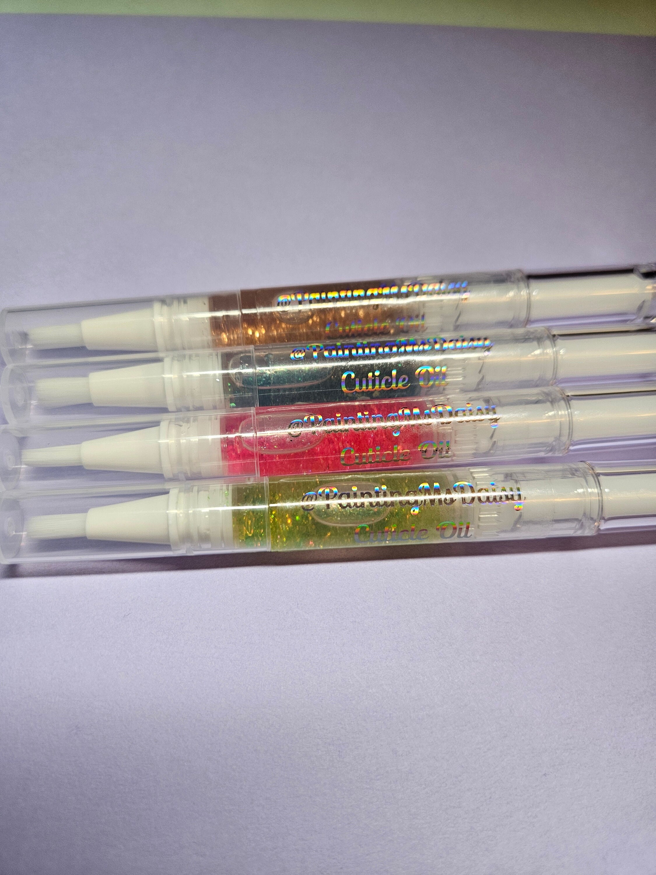 Cuticle Oil Pens With Glitter for Travel - Etsy