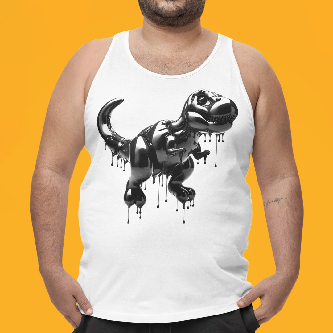 Dripping T-rex Balloon Sculpture Unisex Tank Top - Etsy