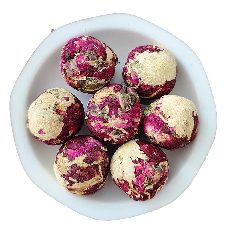 Blooming Tea Ball/ Handmade Herbal Flower Ball/roselle Flower/ Peony ...
