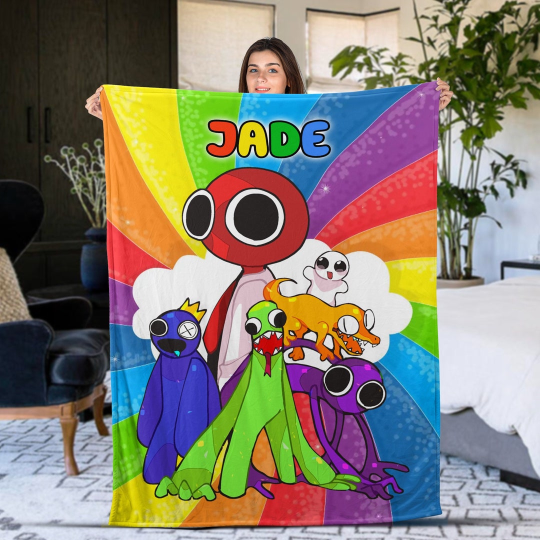 Personalized Rainbow Friends Quilt Blanket Rainbow Friends - Etsy