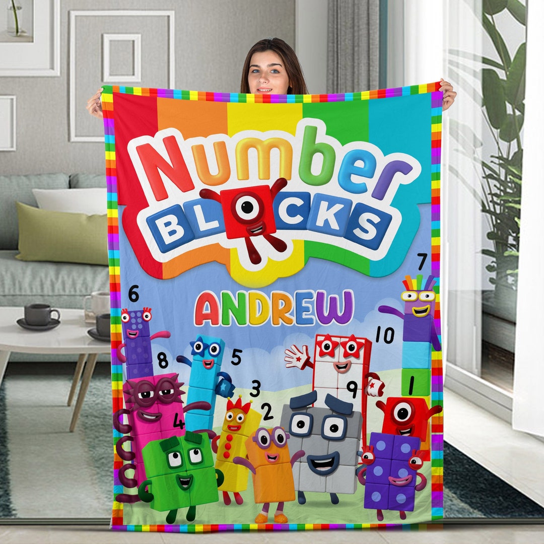 Numberblocks Custom Name Bedding Set Number Blocks Bedding - Etsy