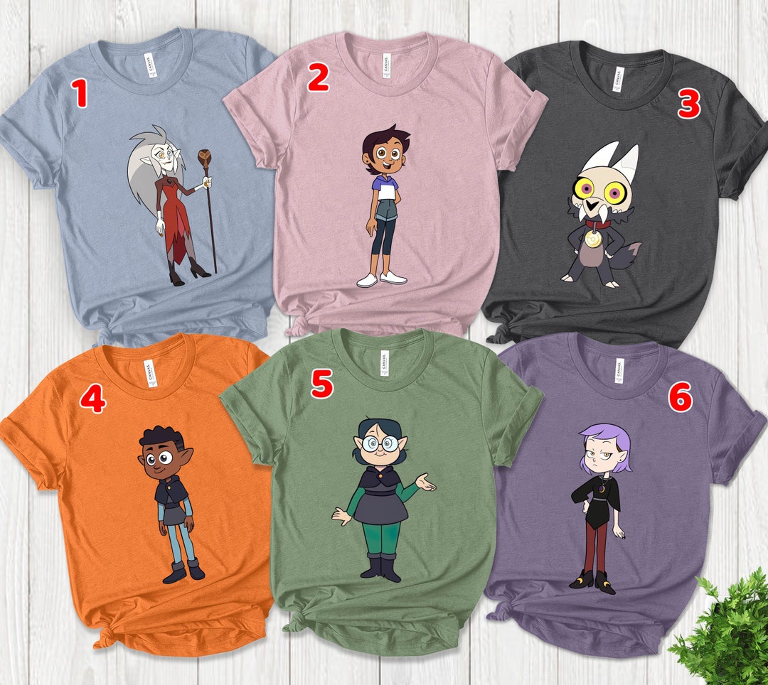 Disney the Owl House Shirt the Owl House Characters Matching - Etsy