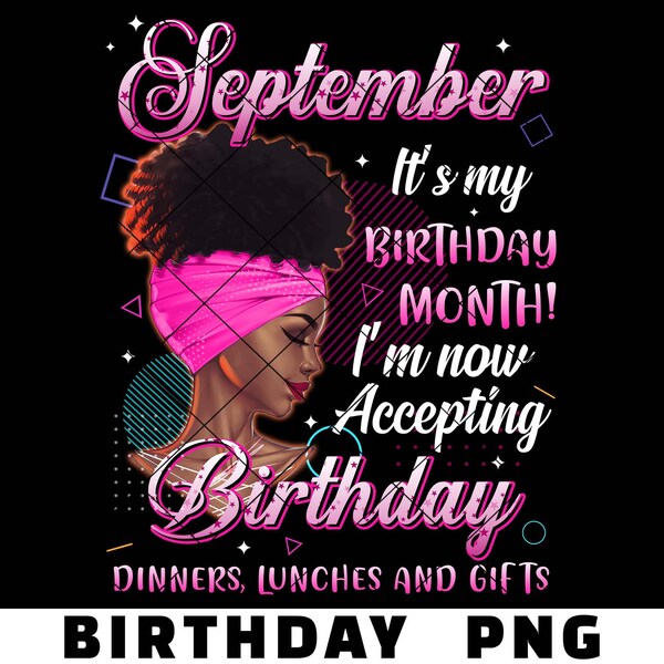 September Girl Png - Etsy