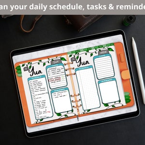 Undated Yearly Planner Habit Tracker Plant Theme Interactive Planner ...