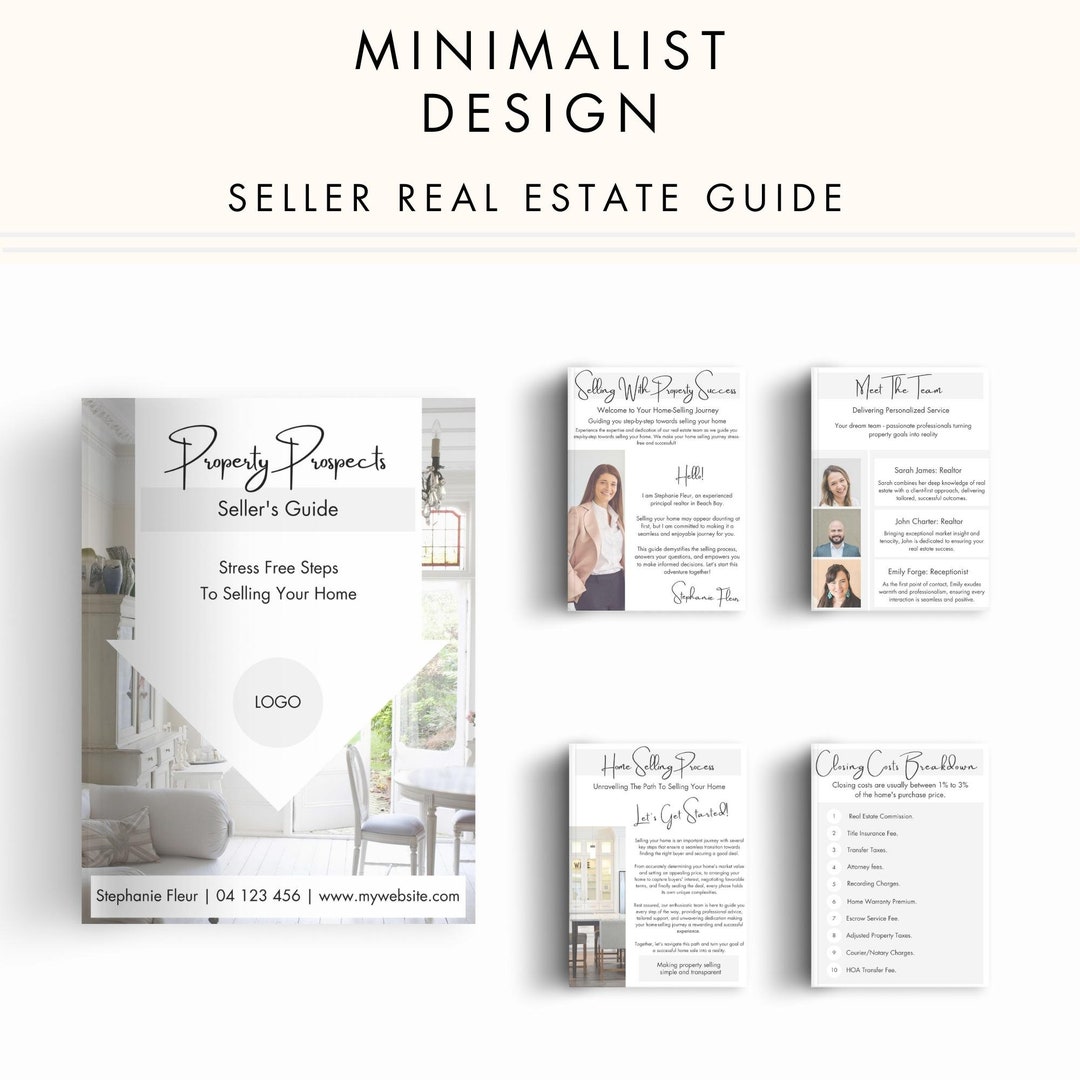 SELLER'S GUIDE. Canva Templates. Home Seller Packet. Listing ...
