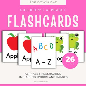 Alphabet Flashcards, Printable Oversized ABC Cards, Homeschool ...