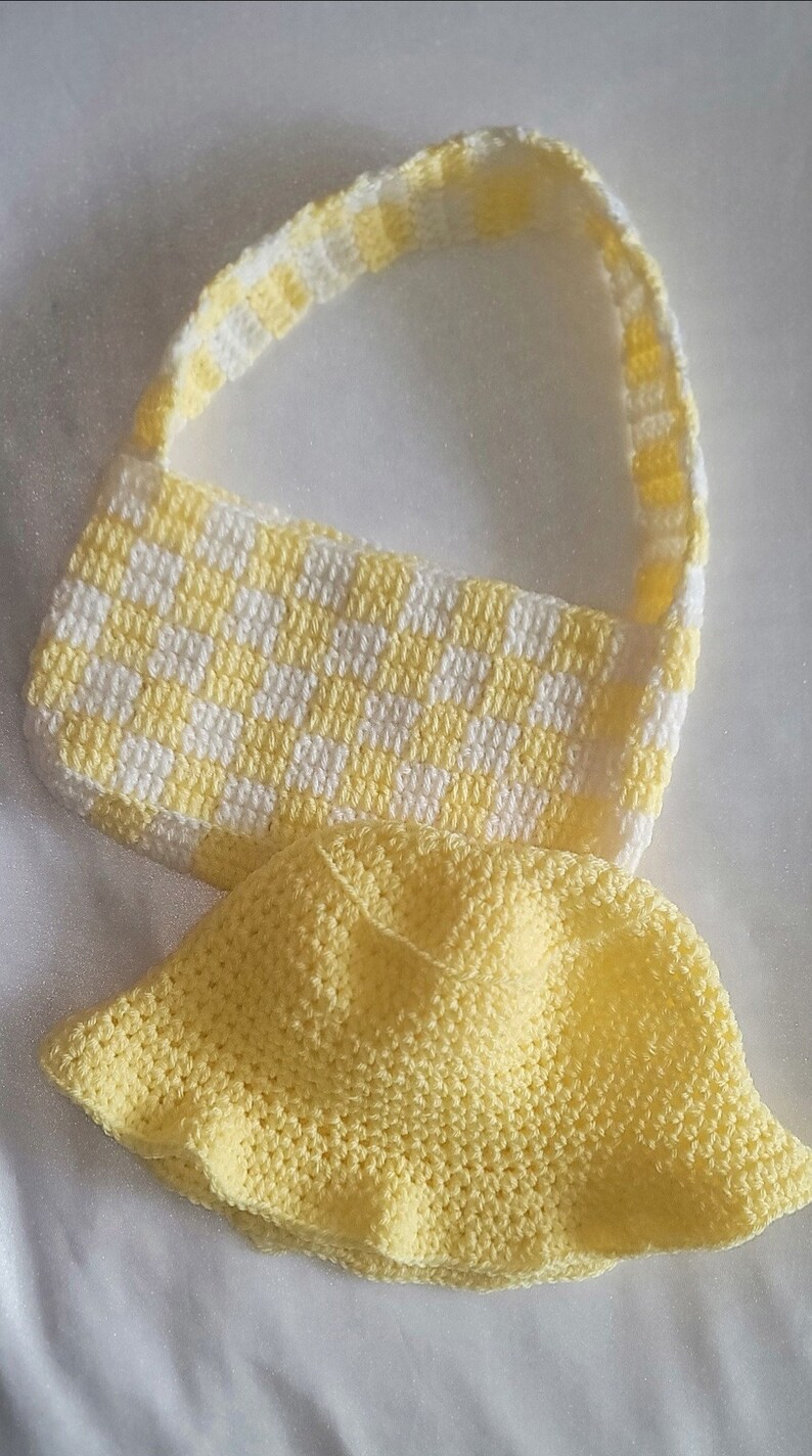 Crochet Hat and Bag Matching Set Colorful Matching Set Hat and Bag ...