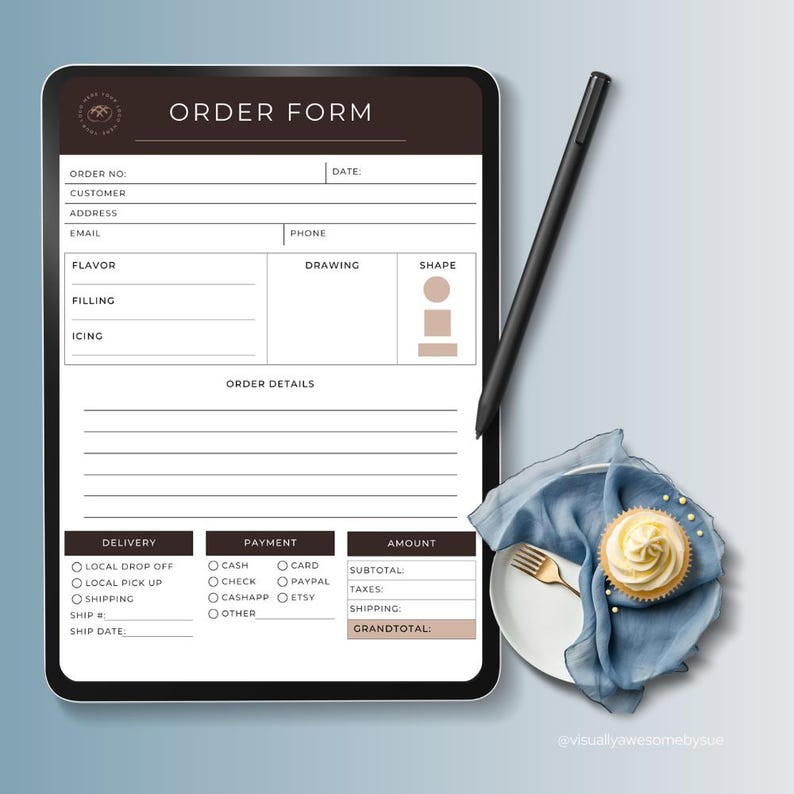 Bakery Business Forms Template Bundle: Order Forms, Price Lists ...