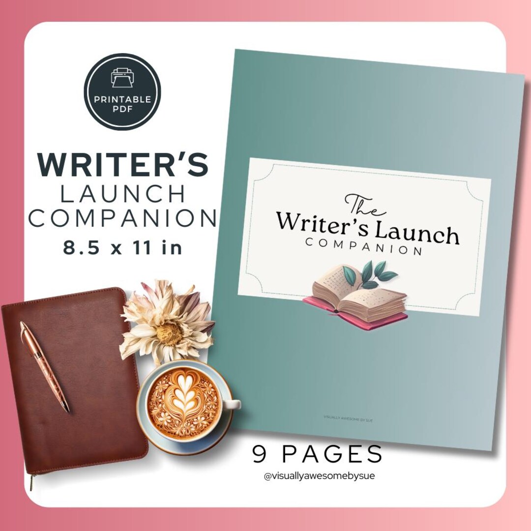 Author Book Launch Checklist INSTANT Digital Download Printable PDF ...