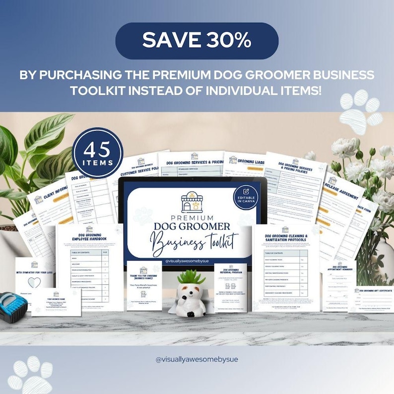 Dog Groomer Liability Waiver Template: Editable Canva Form (8.5x11 ...