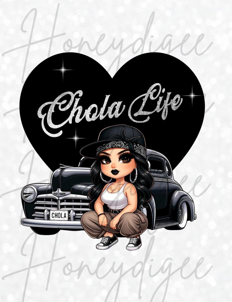 Chola Life, Chicana Art PNG - Etsy
