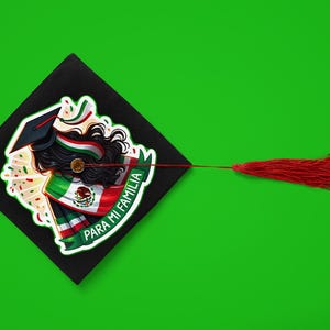 Para Mi Familia Grad Cap Topper: Chicano Latinx Design (digital ...