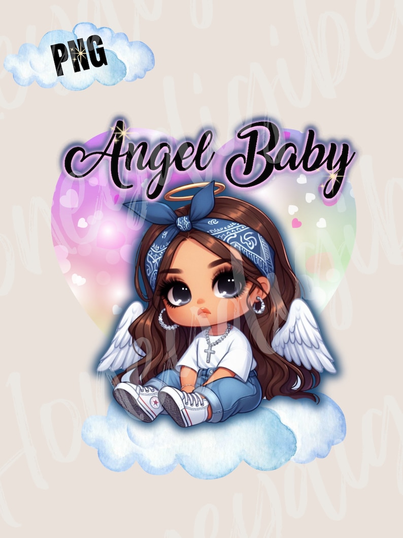 Chicana Chola Angel Baby PNG: Modern Artwork (digital Download) - Etsy