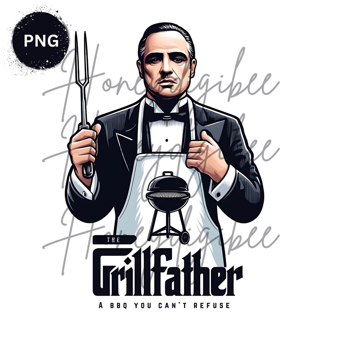 The Grillfather BBQ Funny Father's Godfather Parody, Father's Day Gifts ...