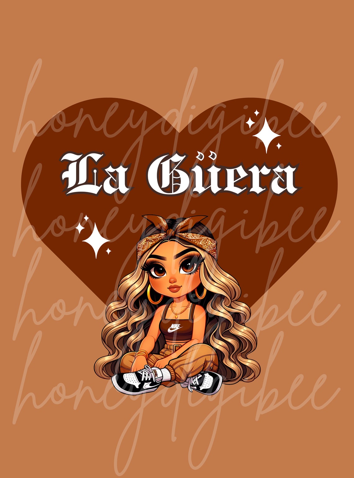 La Guera, Chicana Chola Valentine PNG, 3 Designs - Etsy