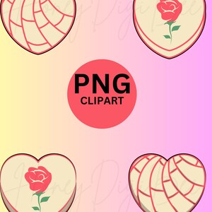 Concha Heart, De La Rosa Heart PNG Clipart - Etsy