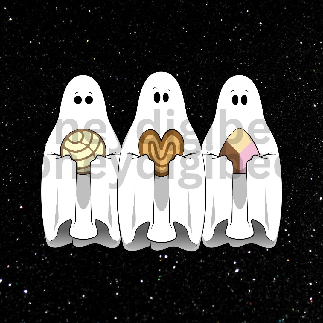Ghosts With Pan Dulce Pantasmas Ghost Shirt Spooky Conchas - Etsy