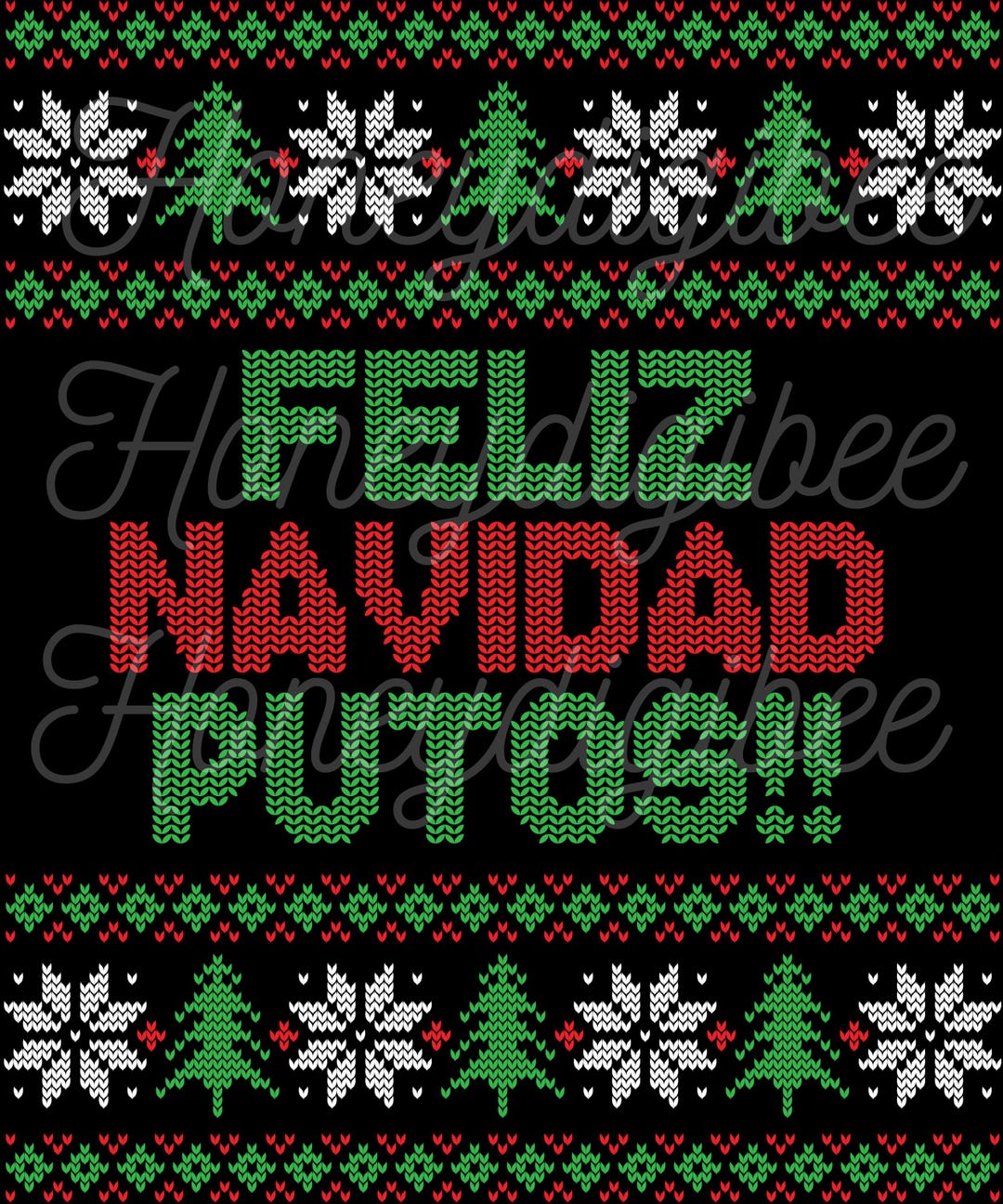 Feliz Navidad Spanish Ugly Sweater|feliz Navidad Putos|holiday Sweater ...