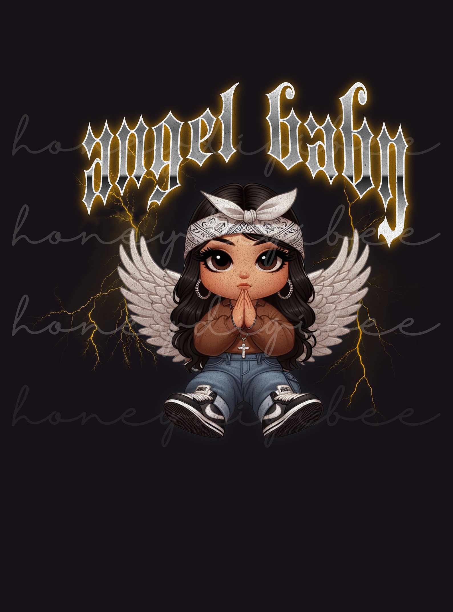 Chicana Chola Valentine, PNG, Angel Baby - Etsy
