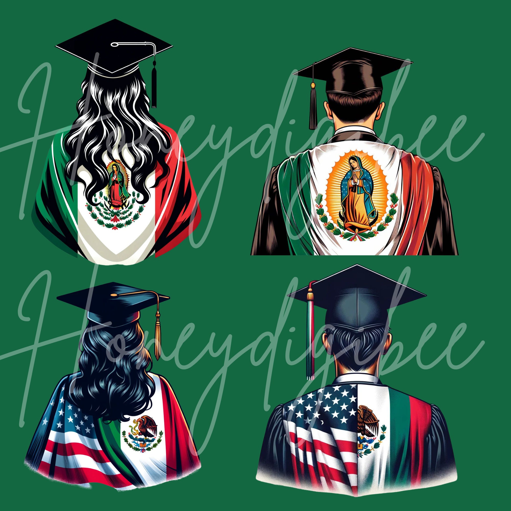 Mexican American Graduates, Virgen De Guadalupe 300 Dpi, 6 Images - Etsy
