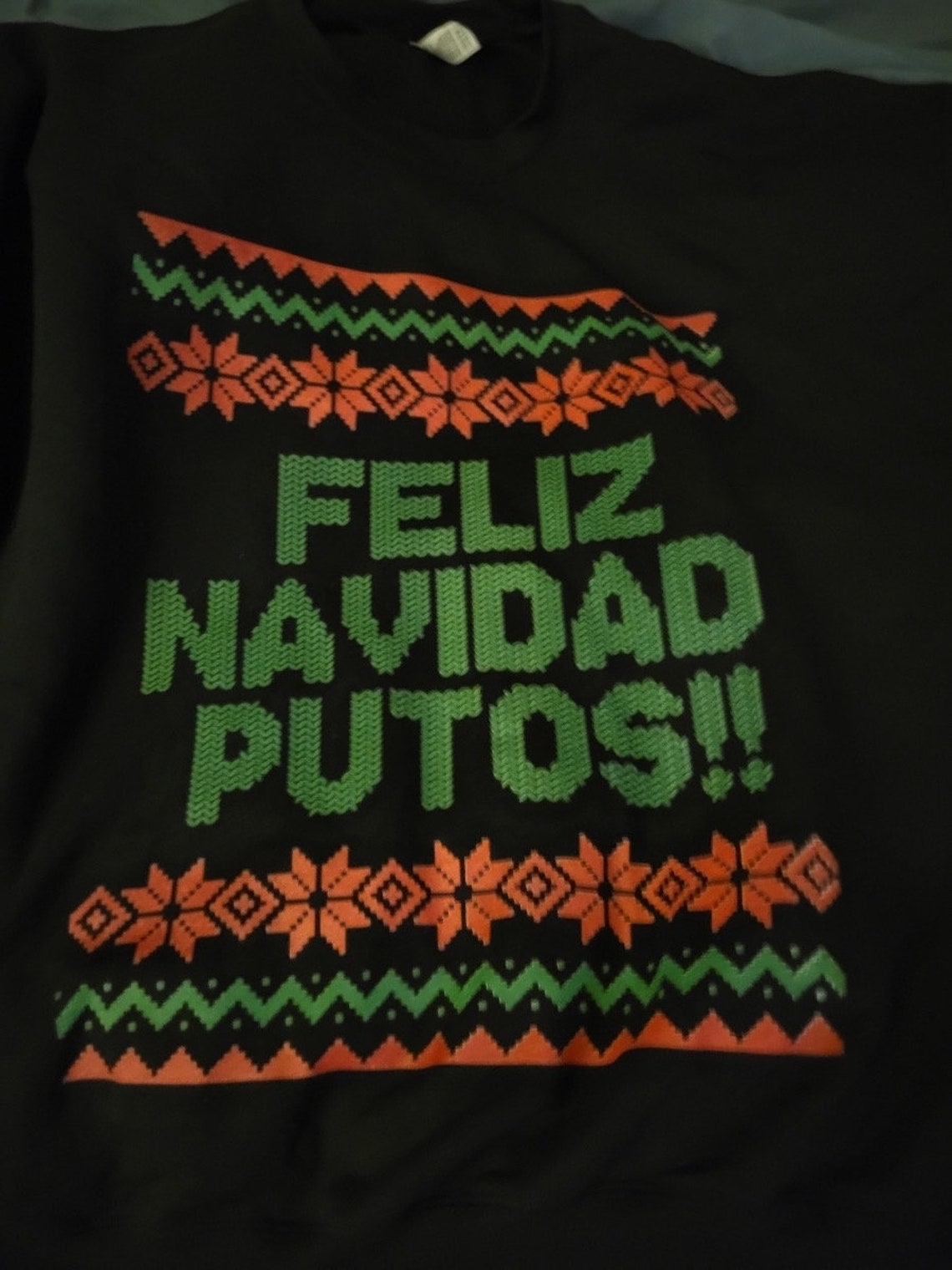 Feliz Navidad Spanish Ugly Sweaterfeliz Navidad Putosholiday Sweater ...