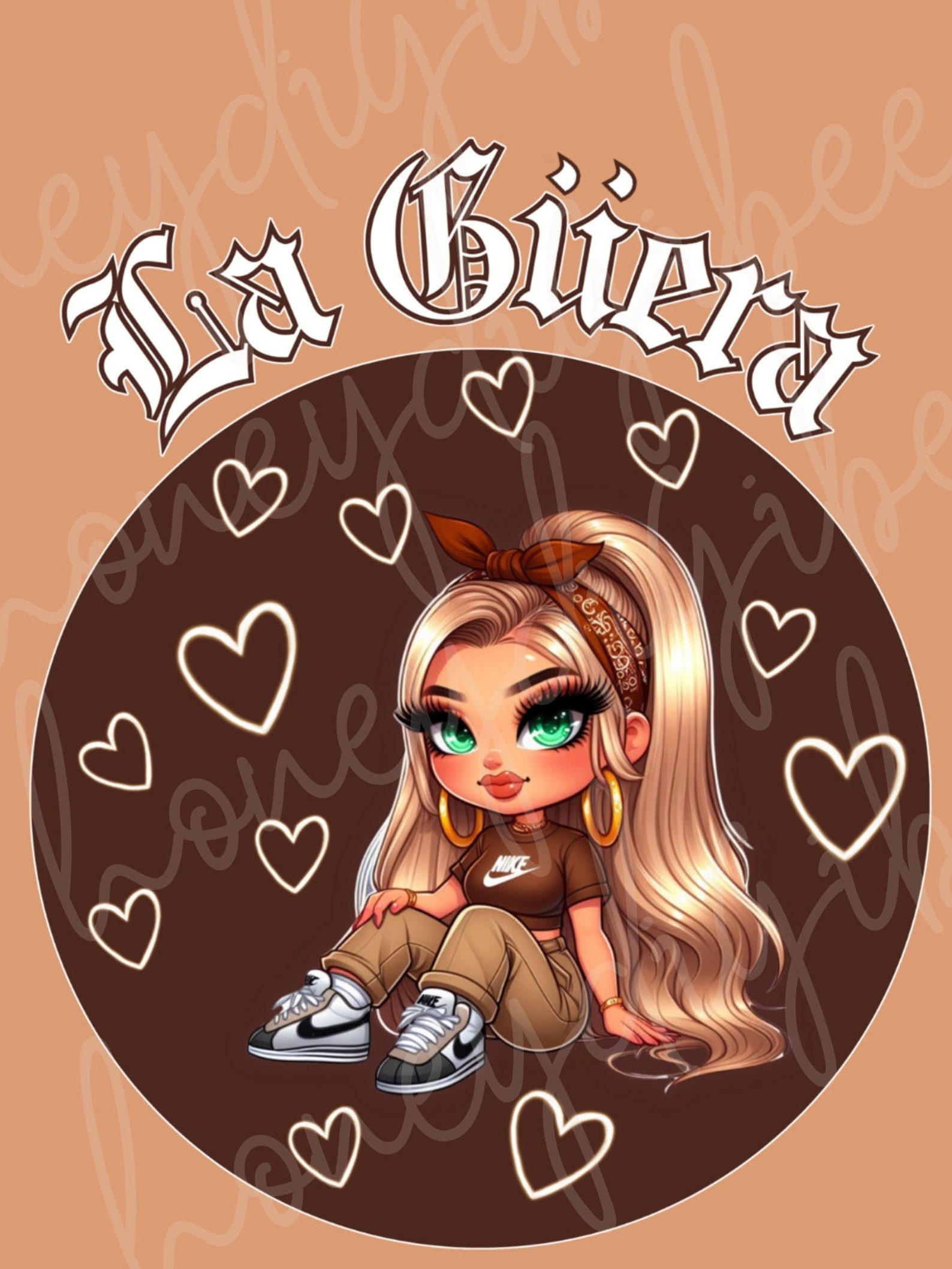 La Guera, Chicana Chola Valentine PNG, 3 Designs - Etsy
