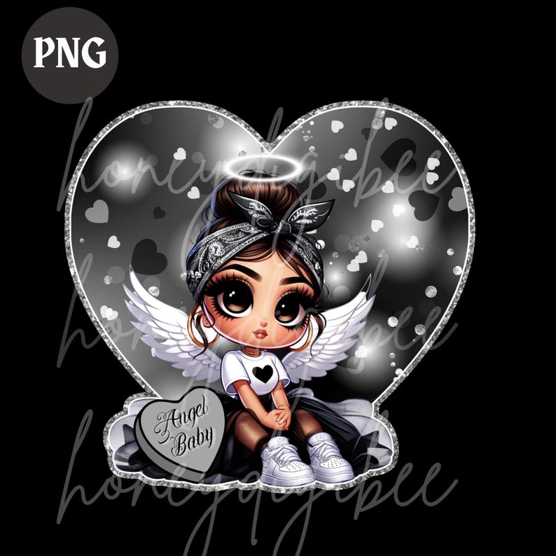 Chibi Latina Angel Baby Clipart: Chola Art (digital Download) - Etsy
