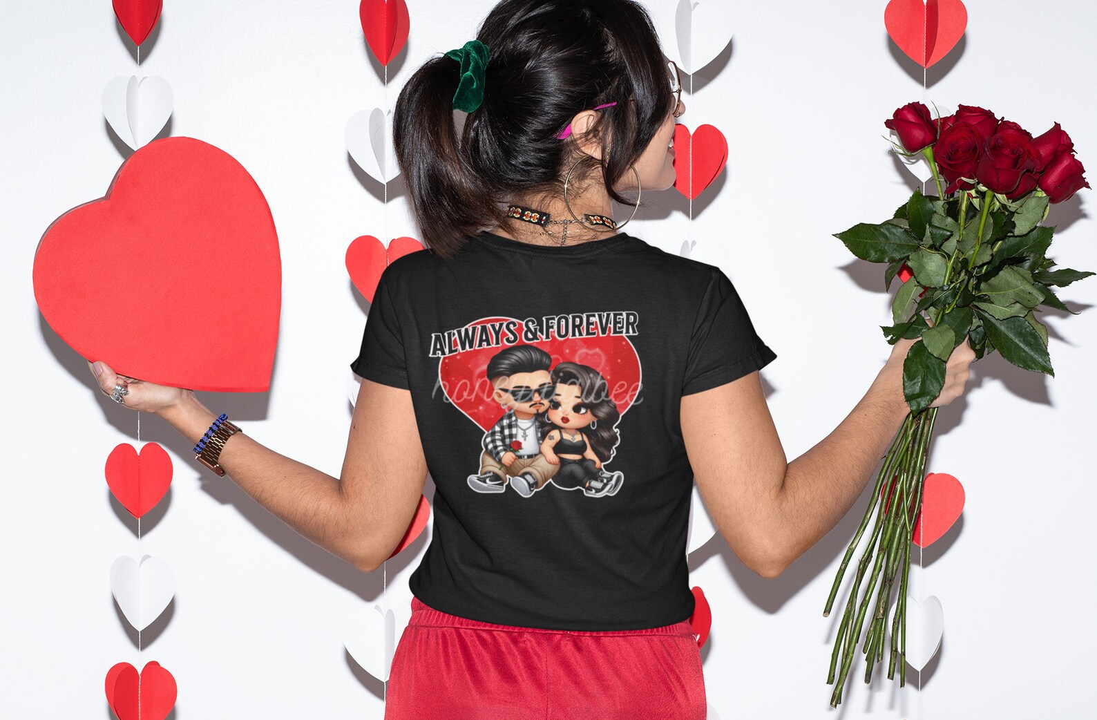 Chicano Couple Valentine, Always and Forever PNG, Cholo Couple - Etsy
