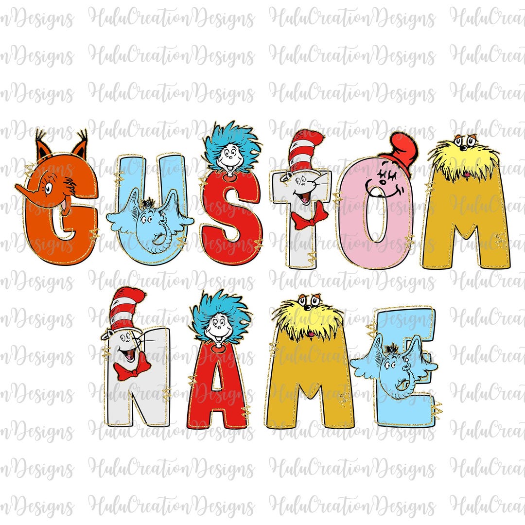 Custom Name Alphabet Letters Set Png Bundle, Doodle Alpha Png, Read ...