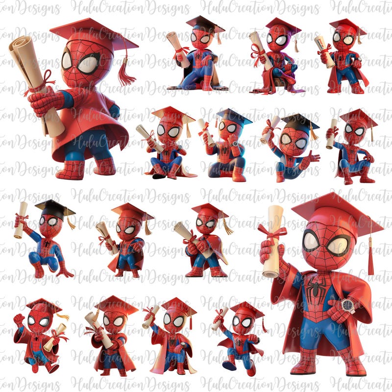 Spider Man Grad Cap - Etsy