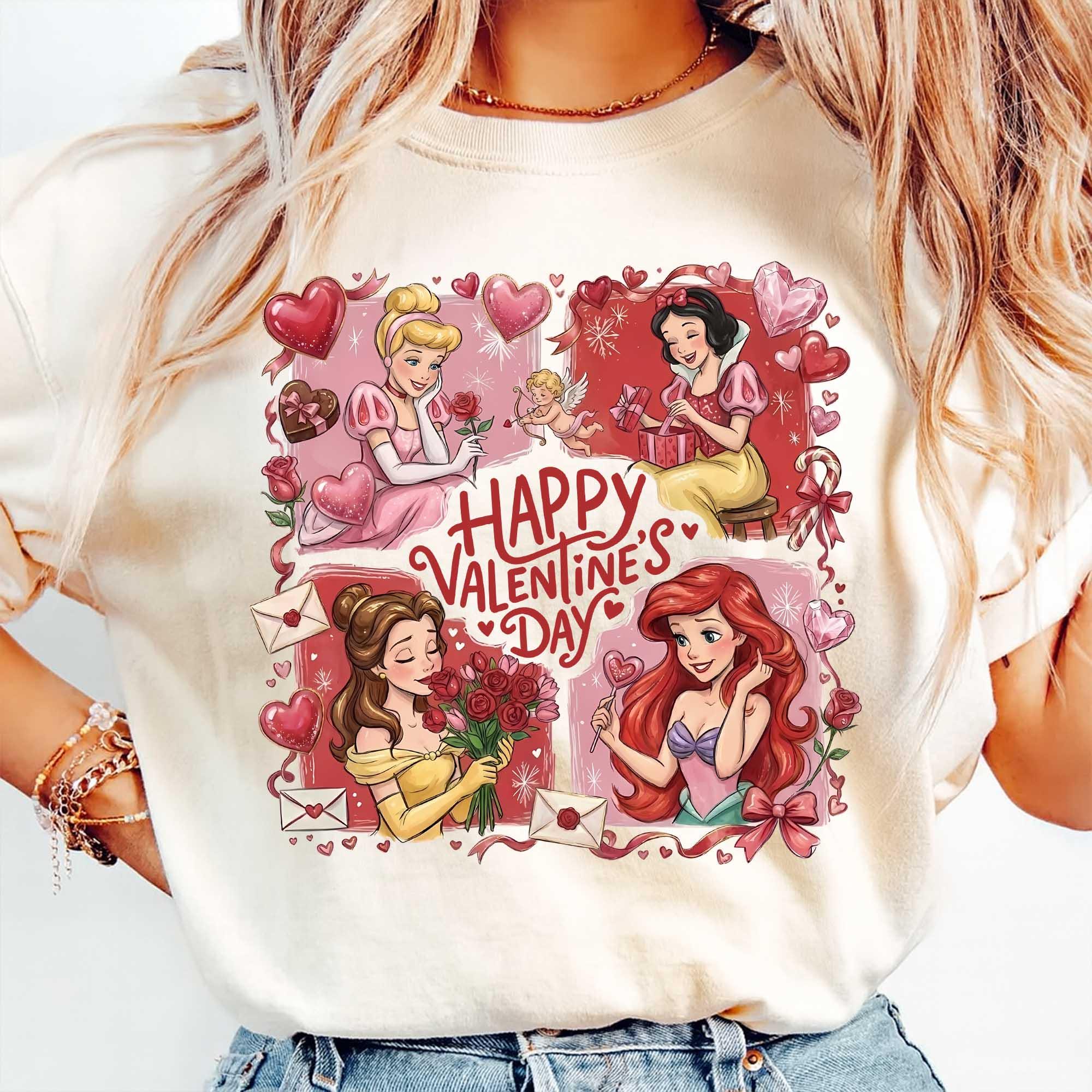 Happy Valentine's Day Png, Princess Valentine Cartoon Png, Coquette ...