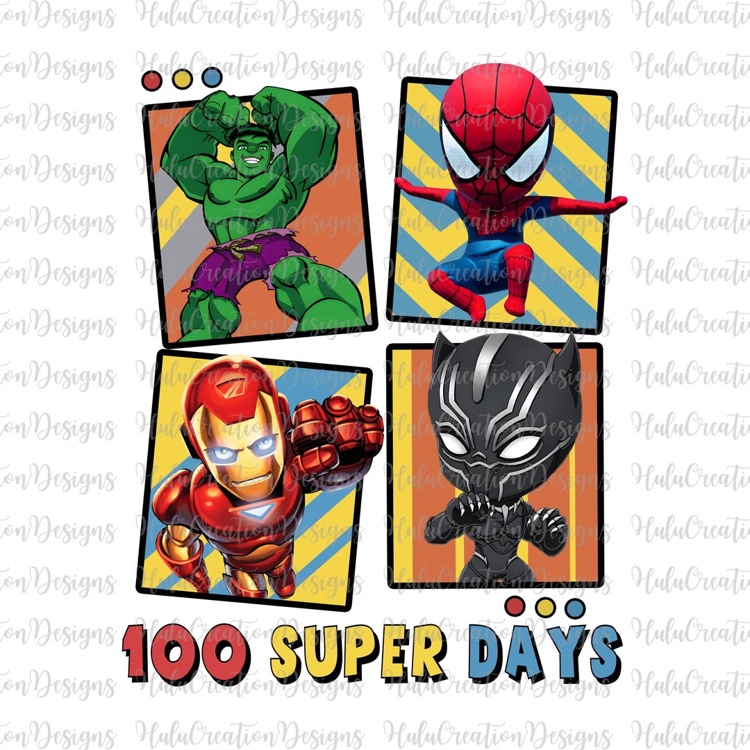 100 Super Days Png, Funny Coloful Rainbow 100th Day of School Png ...